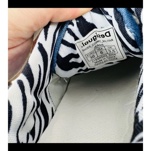 Desigual | Shoes | New Desigual X Disney Future Now Blue Denim Lace ...